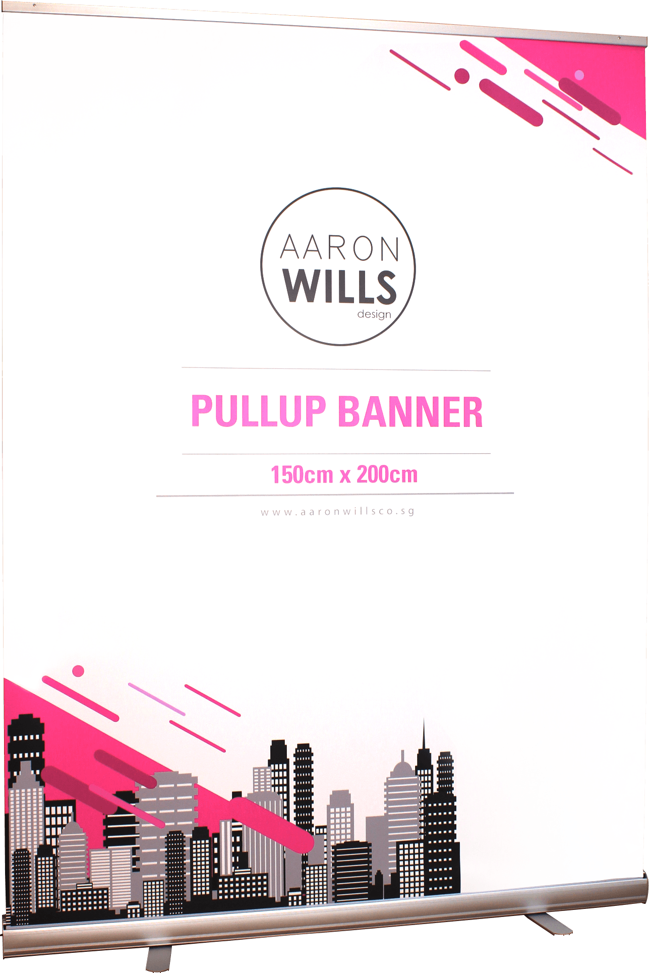 Pull Up Banner - Economy 150cm x 200cm - Aaron Wills Design