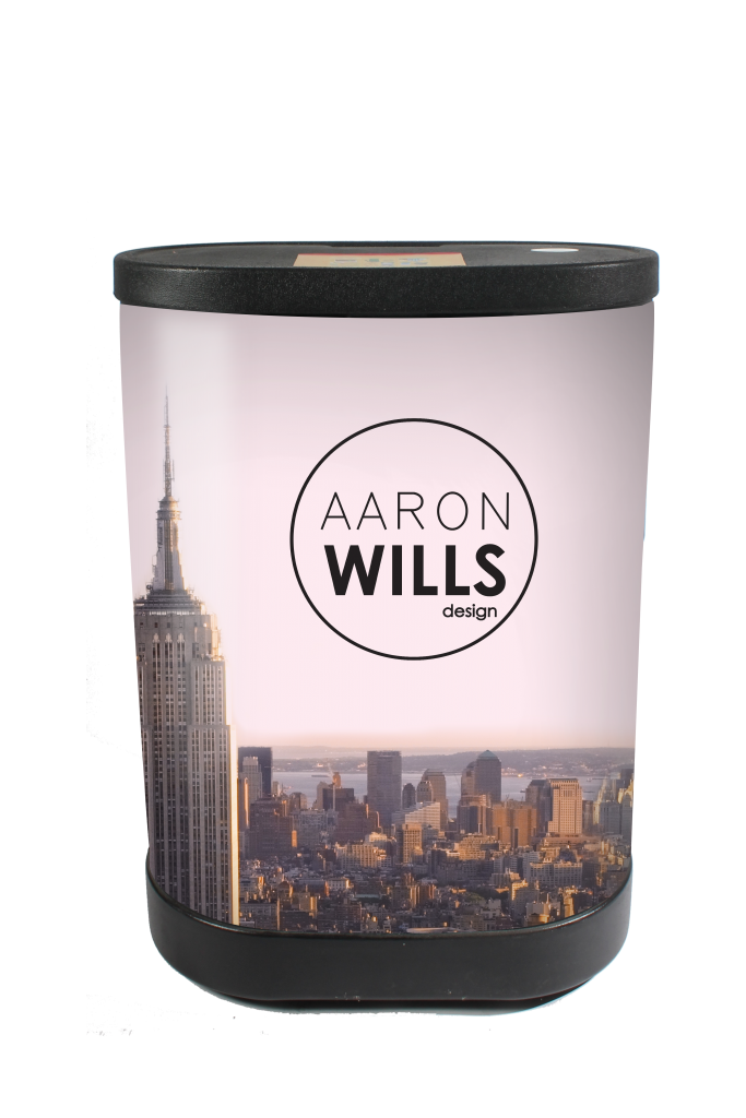 Pop Up Casing Oval Trolley Case Wrap - Aaron Wills Design